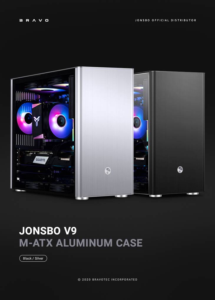 브라보텍, 컴팩트한 M-ATX 빌드 솔루션 JONSBO V9 미니타워 케이스 출시 - 에누리 쇼핑지식 뉴스