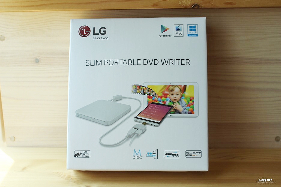 [LG] SLIM PORTABLE DVD WRITER - 스마트폰과 DVD Writer의 콜라보레이션 - 에누리 쇼핑지식 리뷰