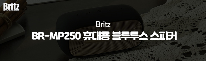 브리츠(Britz) BR-MP250 휴대용 블루투스 스피커 - 에누리 쇼핑지식 리뷰