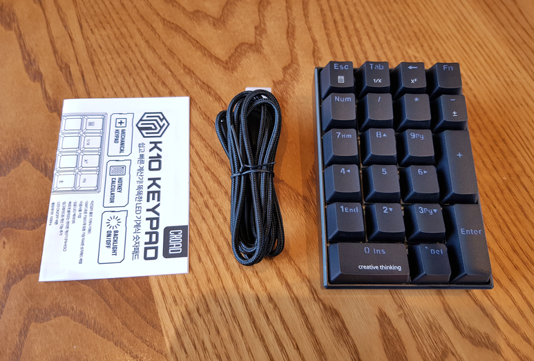 씽크웨어 CROAD K10 LED 기계식 숫자키패드 리뷰 - 에누리 쇼핑지식 리뷰