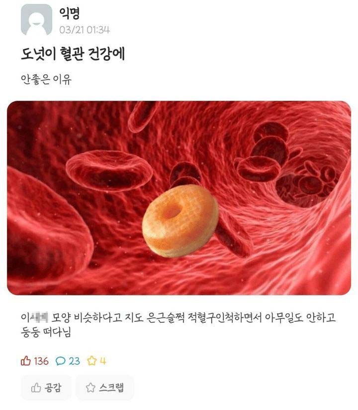 도넛이 혈관 건강에 안 좋은 이유 - 에누리 쇼핑지식 자유게시판