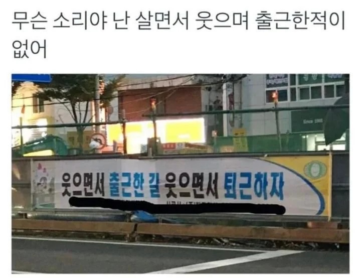 직장 안다니는 사람이 의뢰한 듯 한 현수막 - 에누리 쇼핑지식 자유게시판