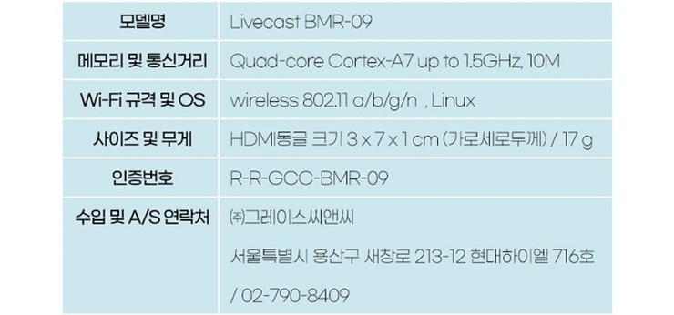 "빌리온톤 미라캐스트 BMR-09 - 에누리 쇼핑지식 리뷰