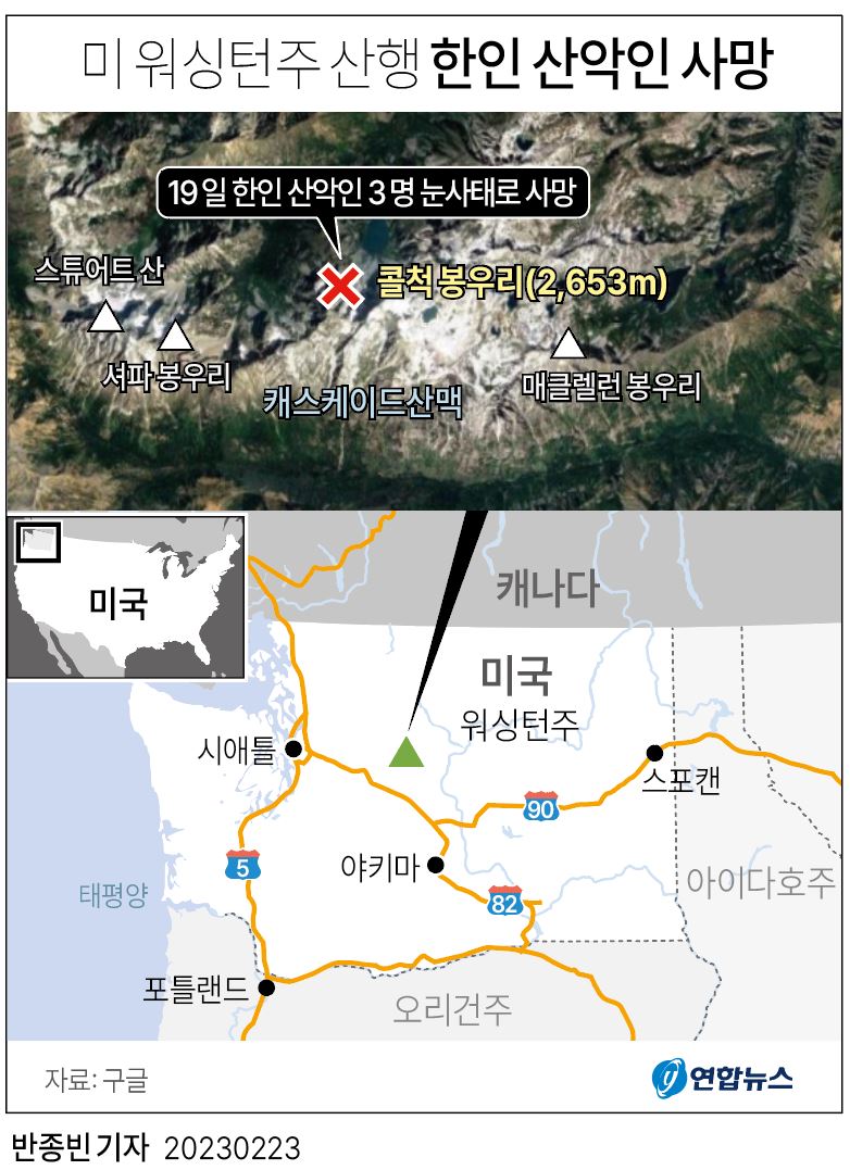 미 워싱턴주 산행 한인 산악인 3명 사망 - 에누리 쇼핑지식 자유게시판