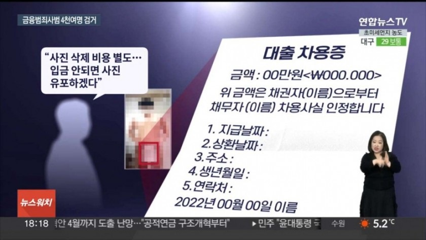 알몸사진이 대출조건?…금융범죄범 4천여명 검거 - 에누리 쇼핑지식 자유게시판