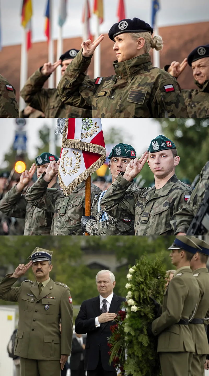 특이한 경례를 하는 폴란드군 - 에누리 쇼핑지식 자유게시판