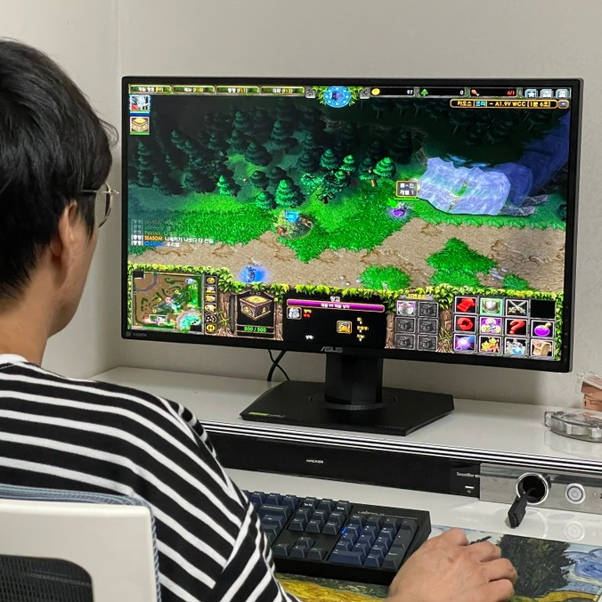 27인치모니터 게이밍에 최적화된 ASUS VG27AQ - 에누리 쇼핑지식 리뷰