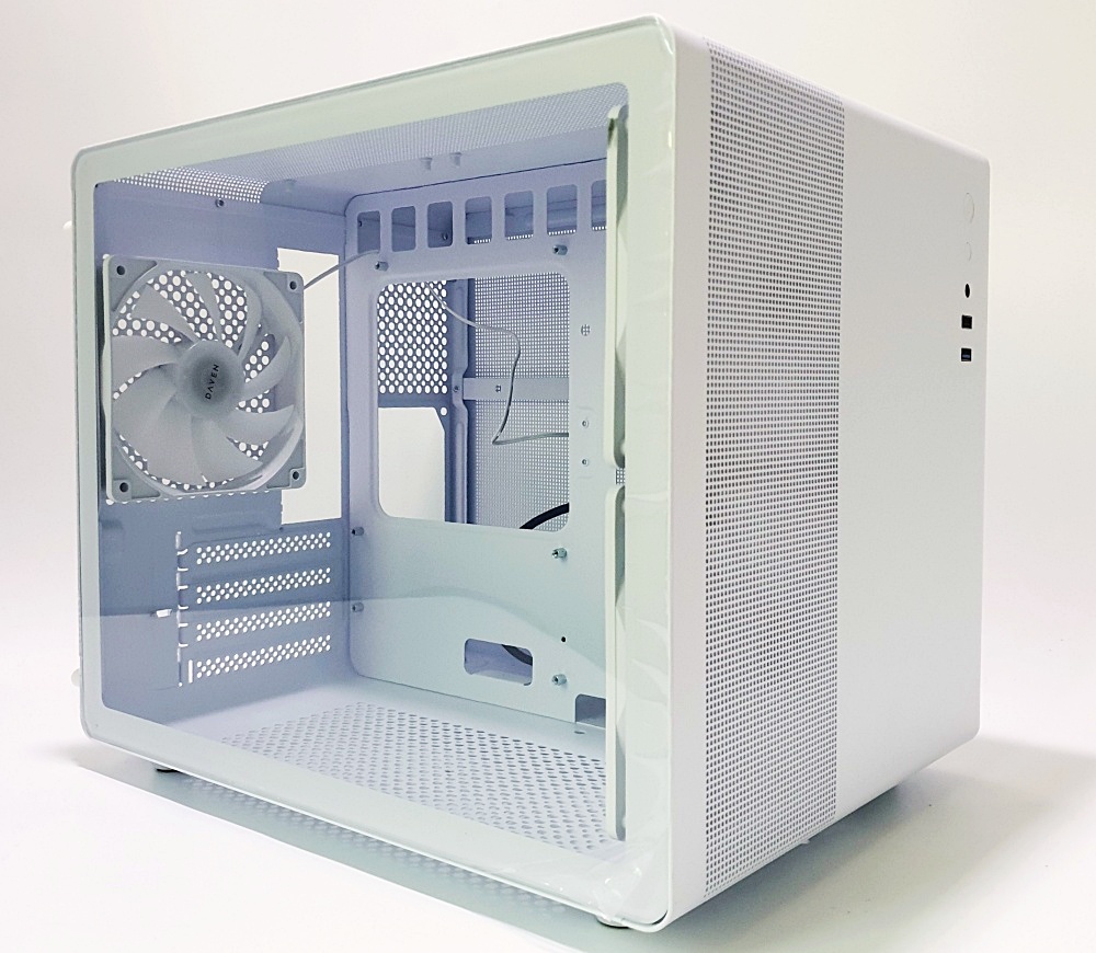 화이트 미니타워 듀얼챔버케이스 DAVEN V300 PC케이스 리뷰 - 에누리 쇼핑지식 리뷰