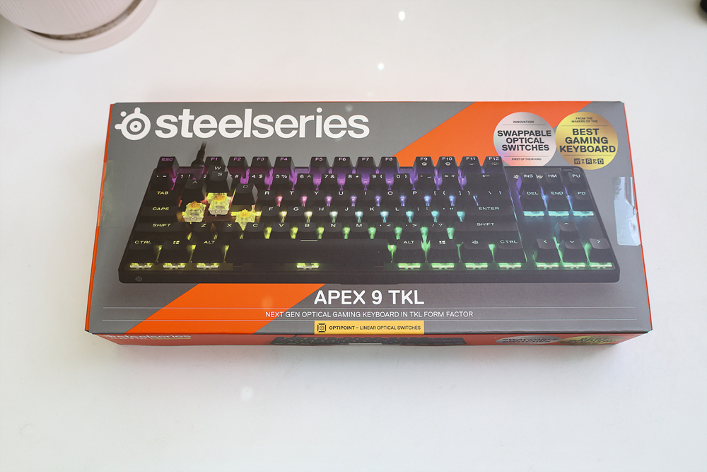 게이밍키보드 추천 스틸시리즈 Apex9 TKL US 광축 사용기 - 에누리 쇼핑지식 리뷰