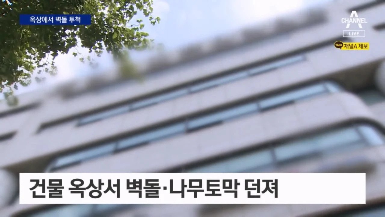 건물 옥상서 행인 향해 3kg 벽돌 던진 20대 남성 - 에누리 쇼핑지식 자유게시판