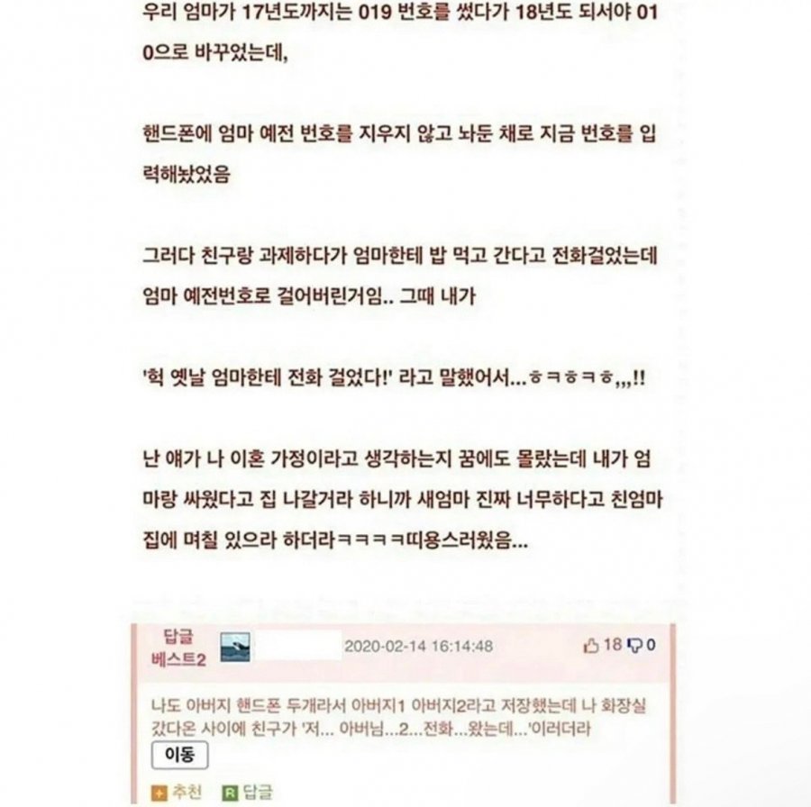 친구가 나 이혼 가정으로 착각하더라 - 에누리 쇼핑지식 자유게시판