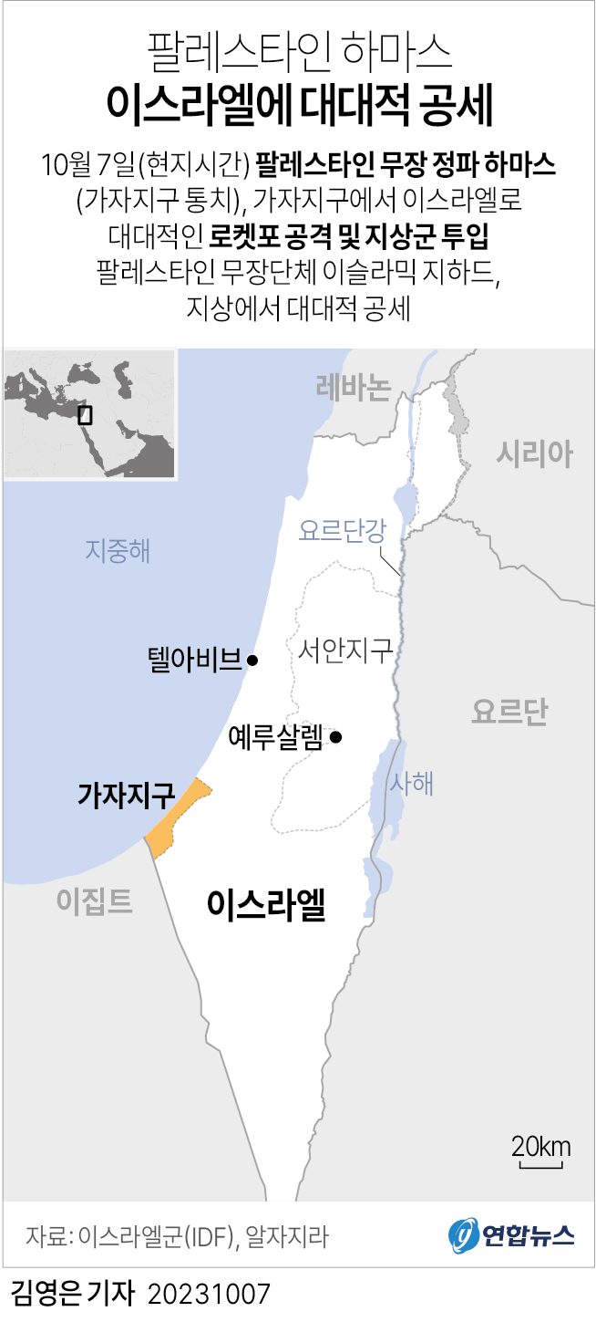 팔레스타인 하마스 이스라엘에 대대적 공세 - 에누리 쇼핑지식 자유게시판