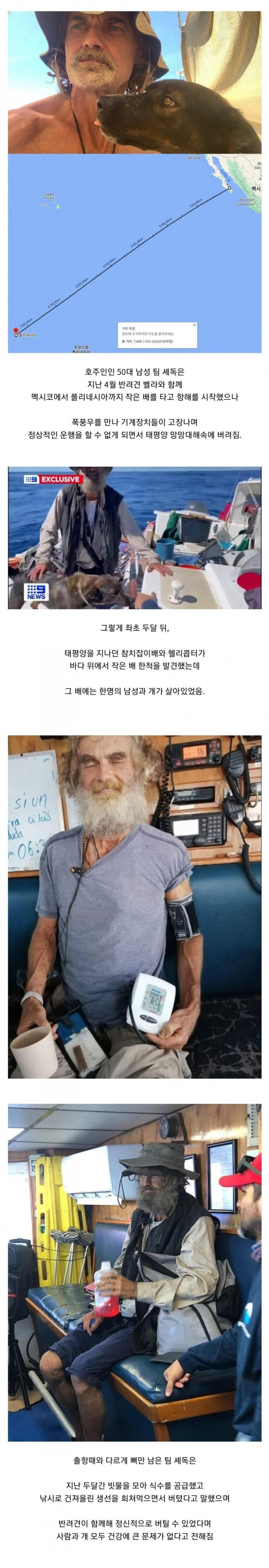 태평양에서 두 달간 조난당한 남자 - 에누리 쇼핑지식 자유게시판