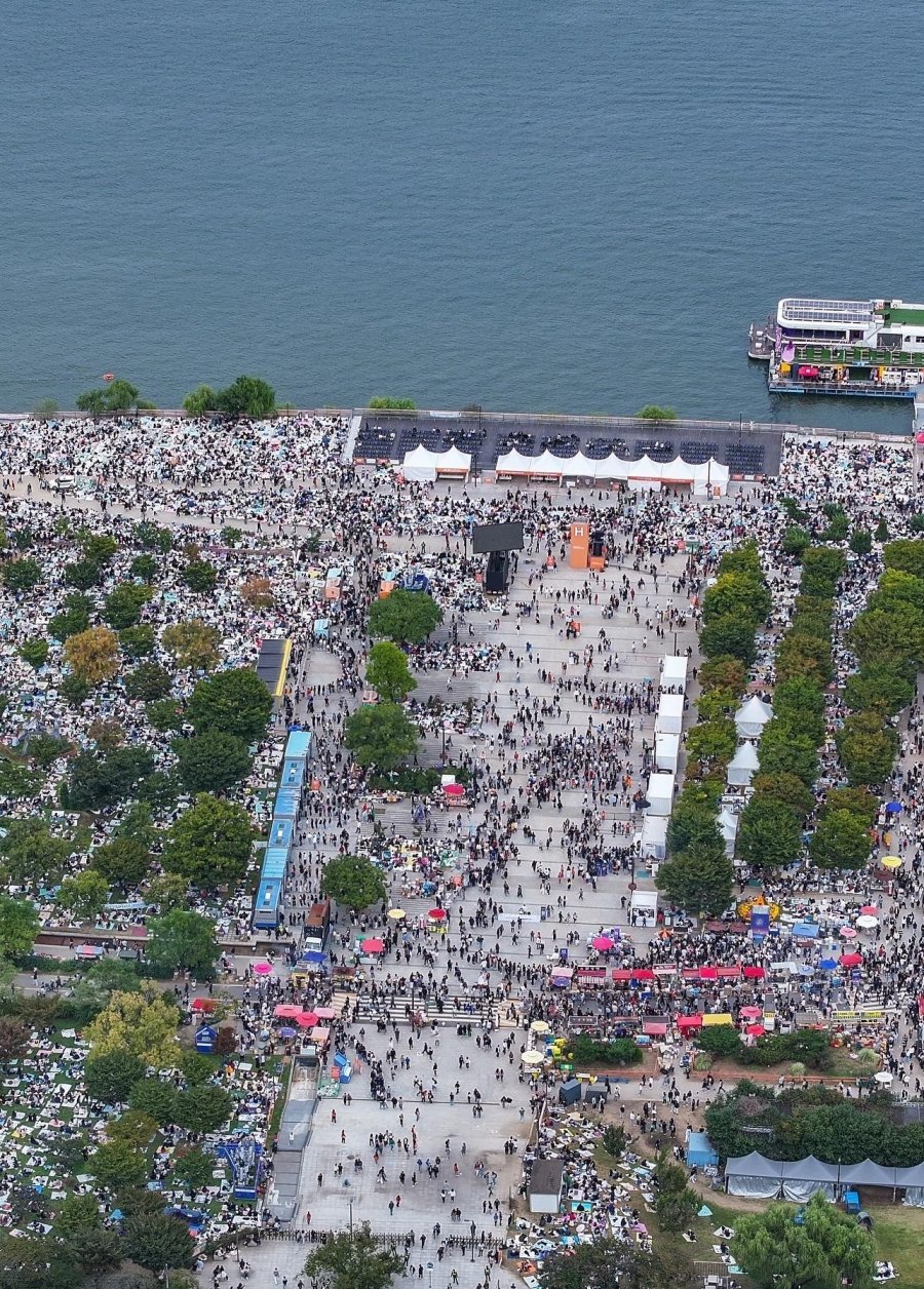여의도 불꽃축제 인파 항공사진 - 에누리 쇼핑지식 자유게시판