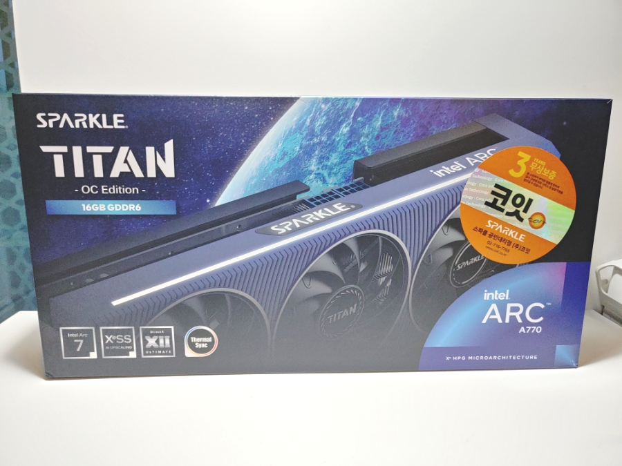 그래픽카드 추천 Intel Arc A770 SPARKLE TITAN OC D6 16GB - 에누리 쇼핑지식 리뷰