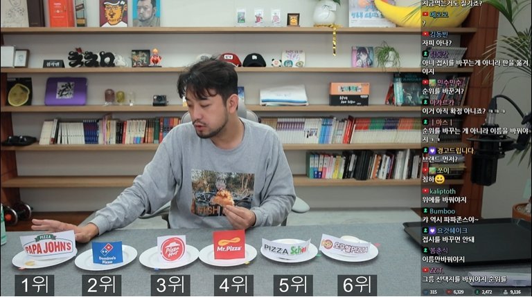 침착맨 천하제일 피자대회 6개 피자 서열 - 에누리 쇼핑지식 자유게시판