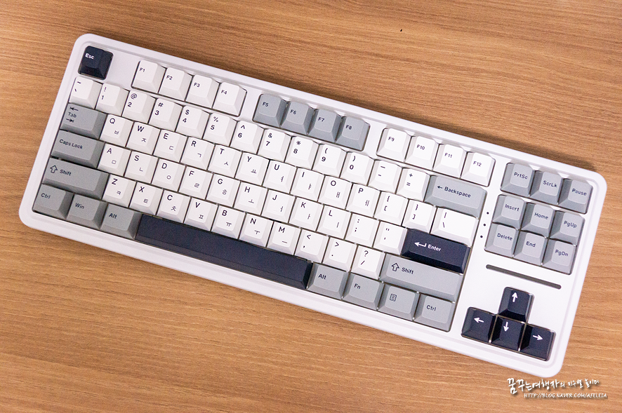 저소음 게이밍키보드 추천, ABKO AK87 특주축 기계식 키보드 피치축 - 에누리 쇼핑지식 리뷰