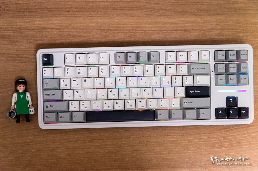 저소음 게이밍키보드 추천, ABKO AK87 특주축 기계식 키보드 피치축 - 에누리 쇼핑지식 리뷰