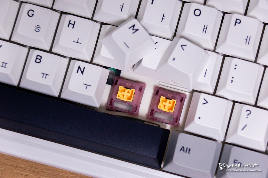 저소음 게이밍키보드 추천, ABKO AK87 특주축 기계식 키보드 피치축 - 에누리 쇼핑지식 리뷰