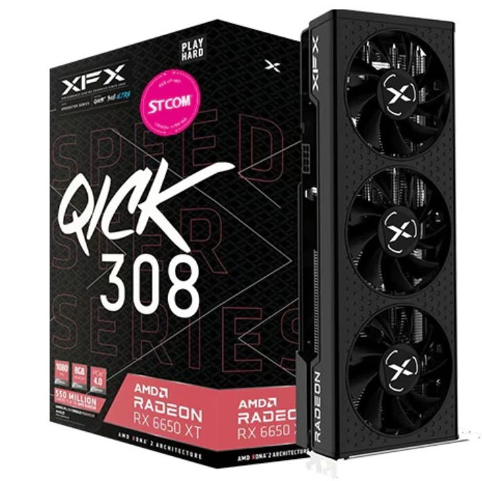 STCOM, 저소음 저발열 'XFX 라데온 RX 6650 XT QICK ULTRA' 출시 - 에누리 쇼핑지식 뉴스
