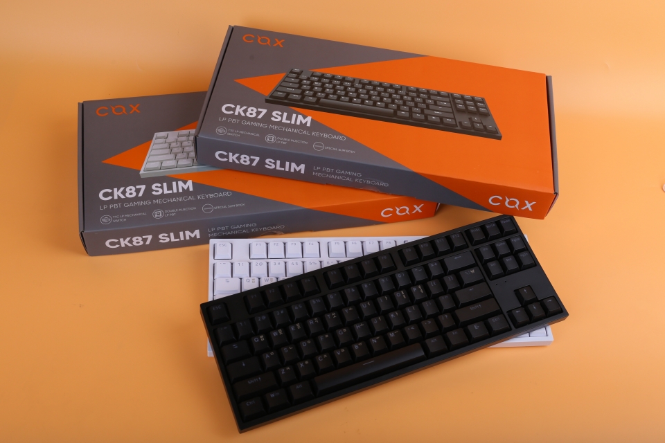 짧은 동작거리로 승부한다! COX CK87 SLIM LP PBT 게이밍 기계식 키보드 - 에누리 쇼핑지식 뉴스